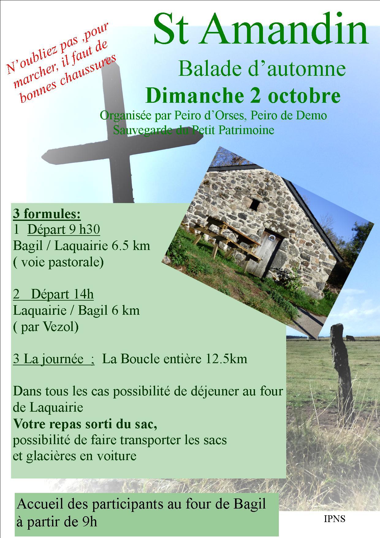 Actualités - BALADE D'AUTOMNE - Mairie de Saint-Amandin